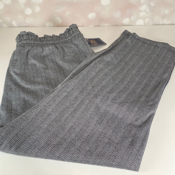 Lark + Grey | Pants & Jumpsuits | Lark Grey Black White Paperbag Waist ...